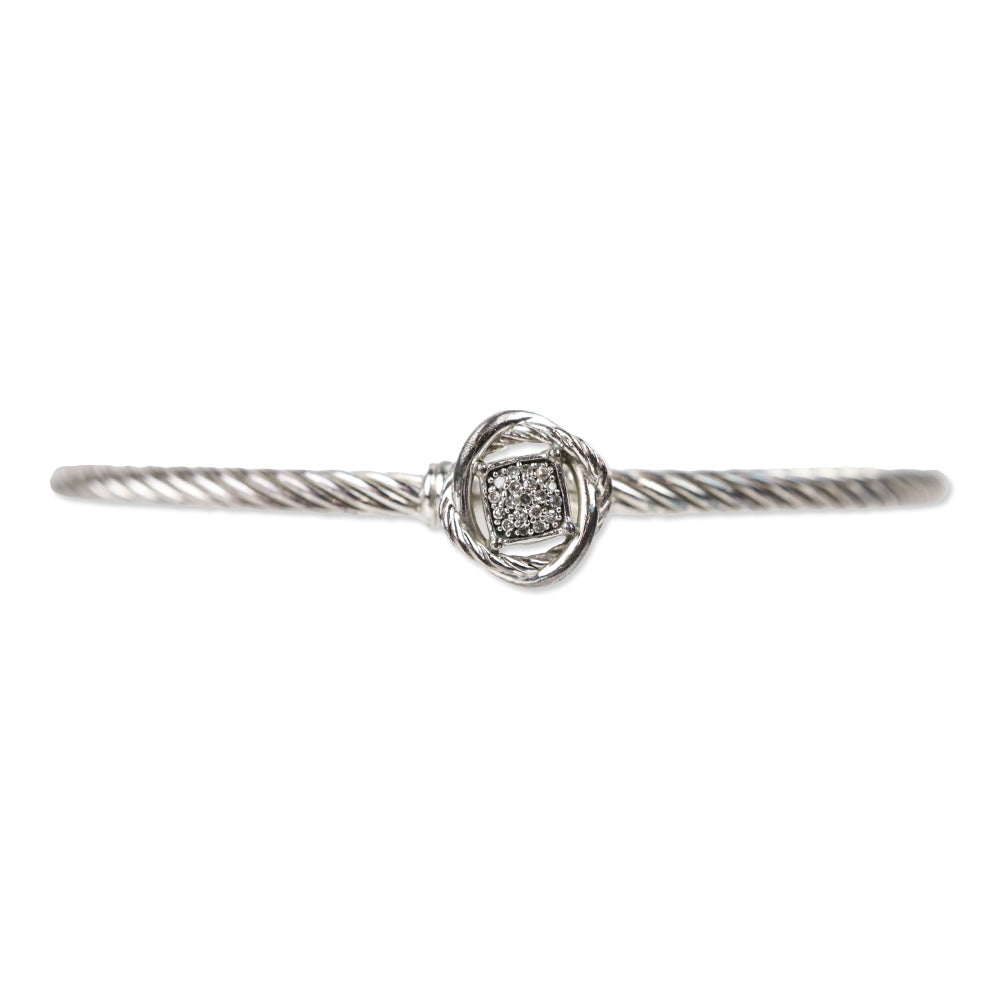David Yurman Diamond Sterling Infinity Bracelet | DBLTKE Luxury ...