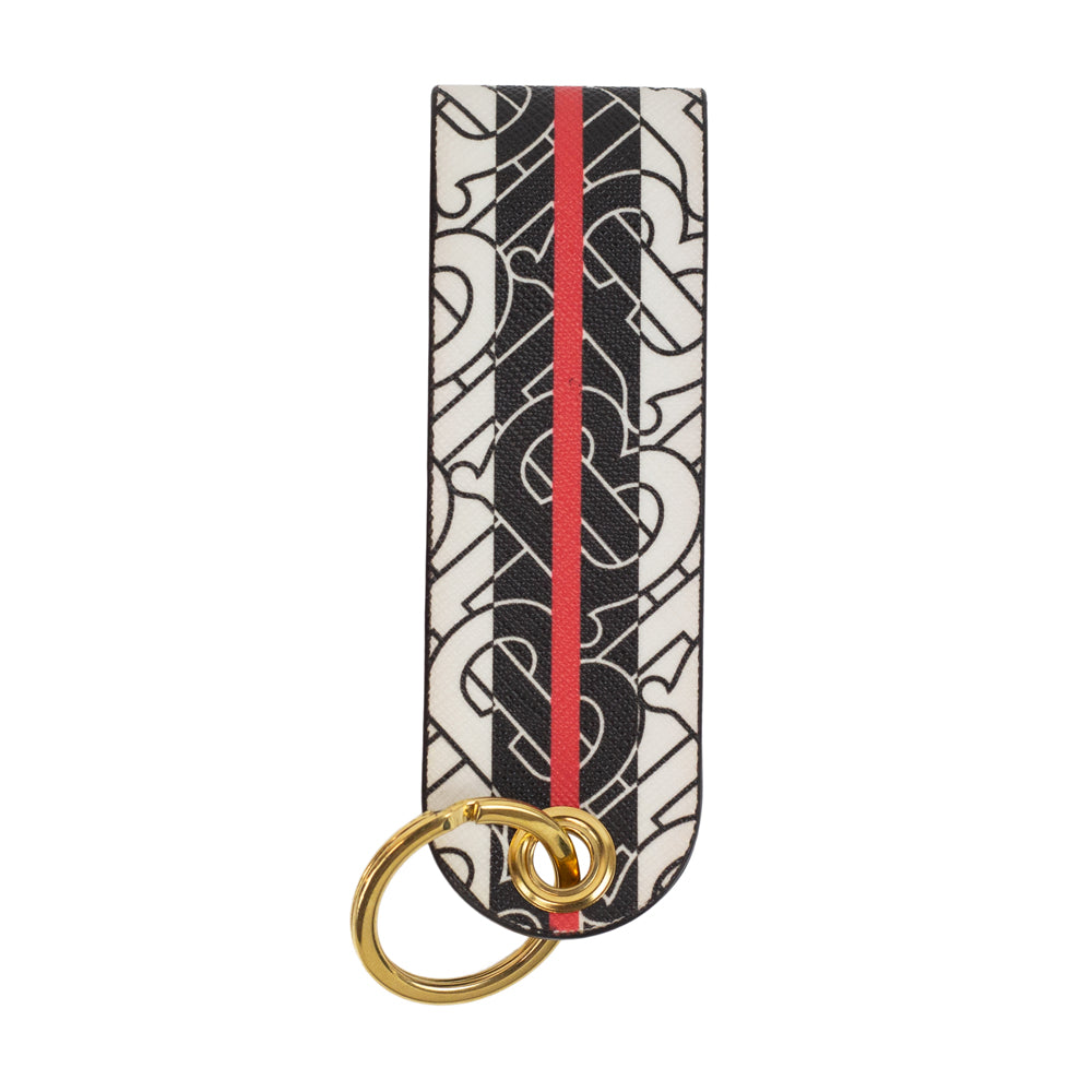 Burberry TB Monogram Coated Canvas Key Holder | DBLTKE Luxury ...